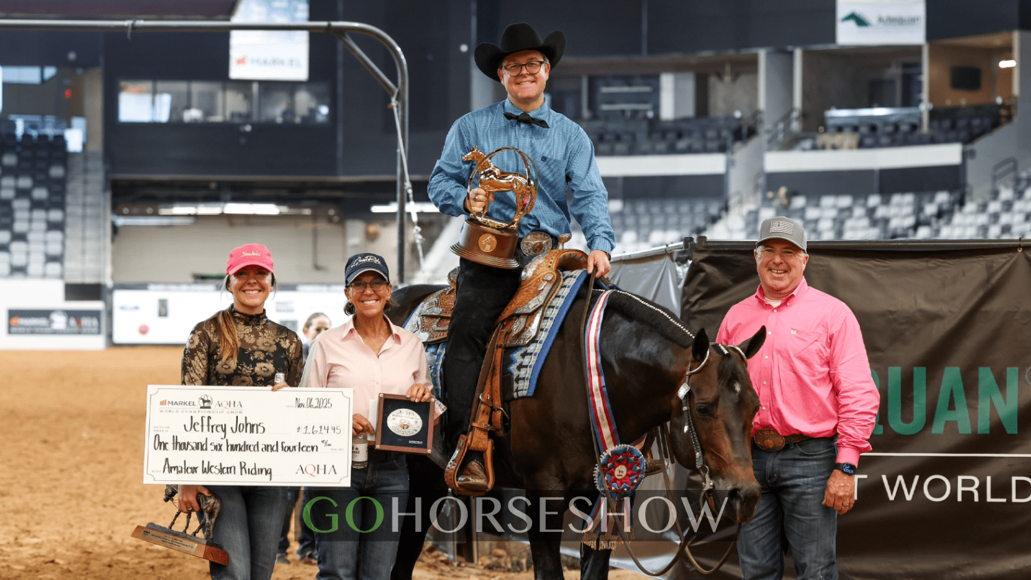 GoHorseShow - 2025 AQHA World Show - L3 Amateur Western Riding - Jeffrey Johns - Nothin But Nett ...